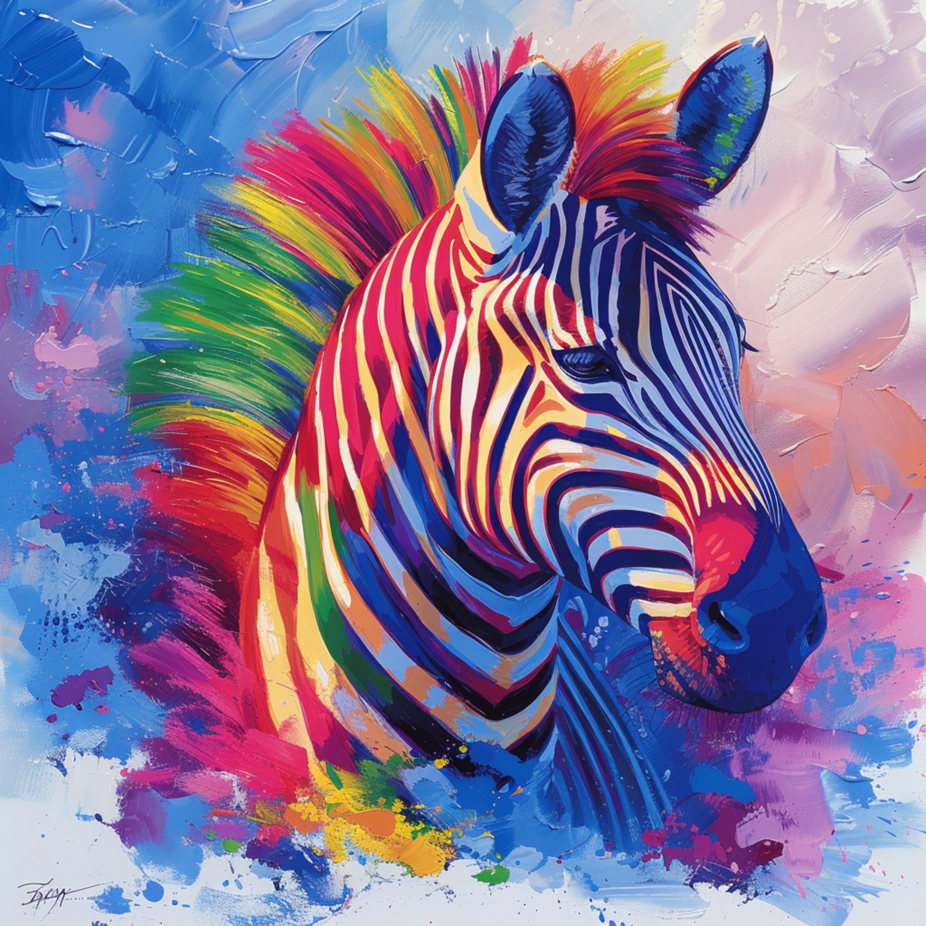 12 Zebra Neon Clipart, Zebra Clip Art Wall Art, Watercolor Zebra ...