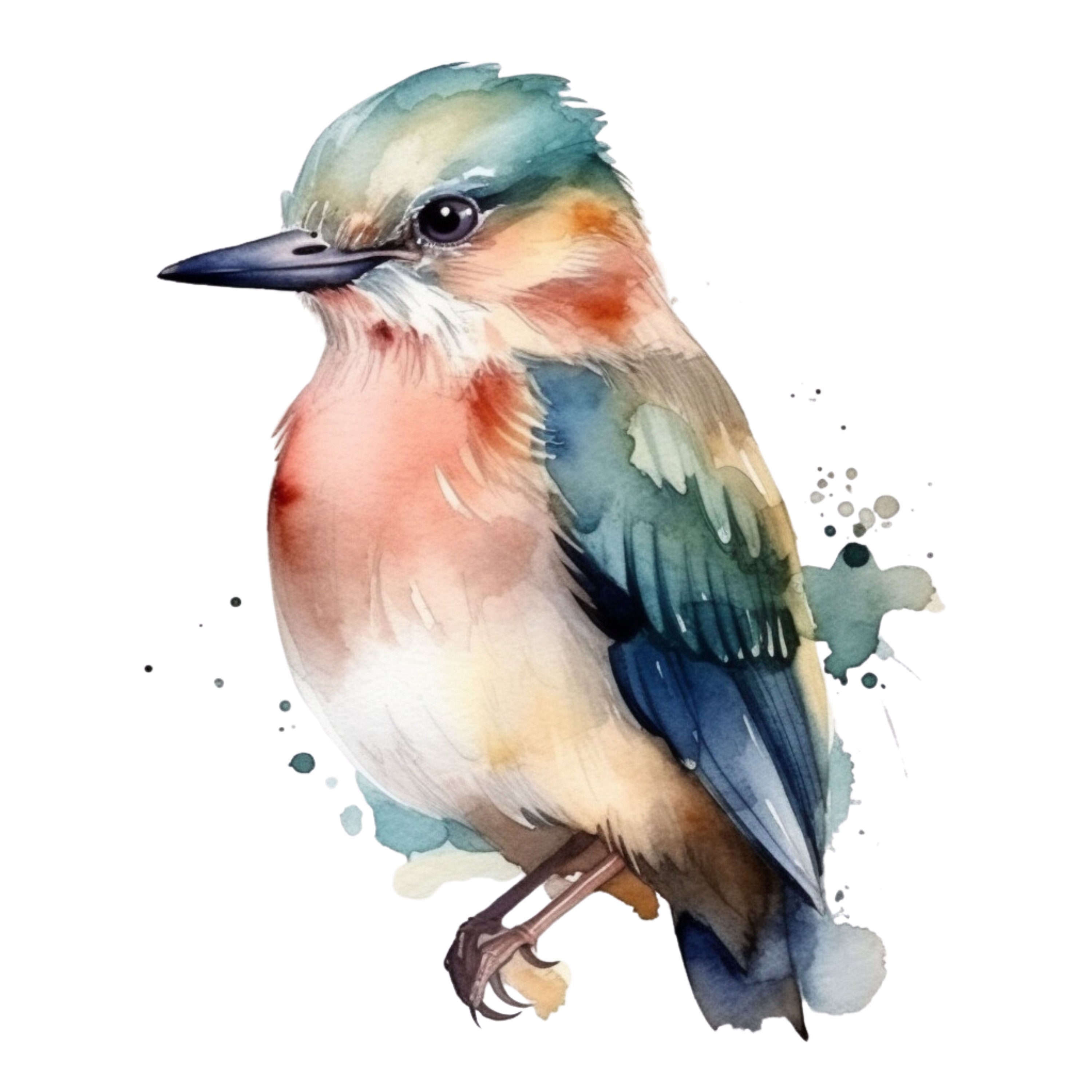 Watercolor Wild Birds Clipart, Transparent PNG (digital Download) - Etsy
