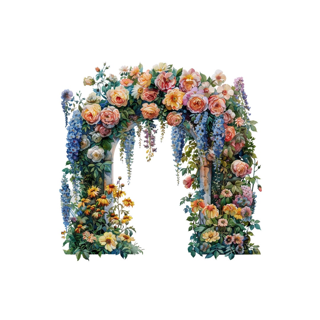 12 PNG Flower Wedding Arch Clipart. Transparent Background Png, Floral ...