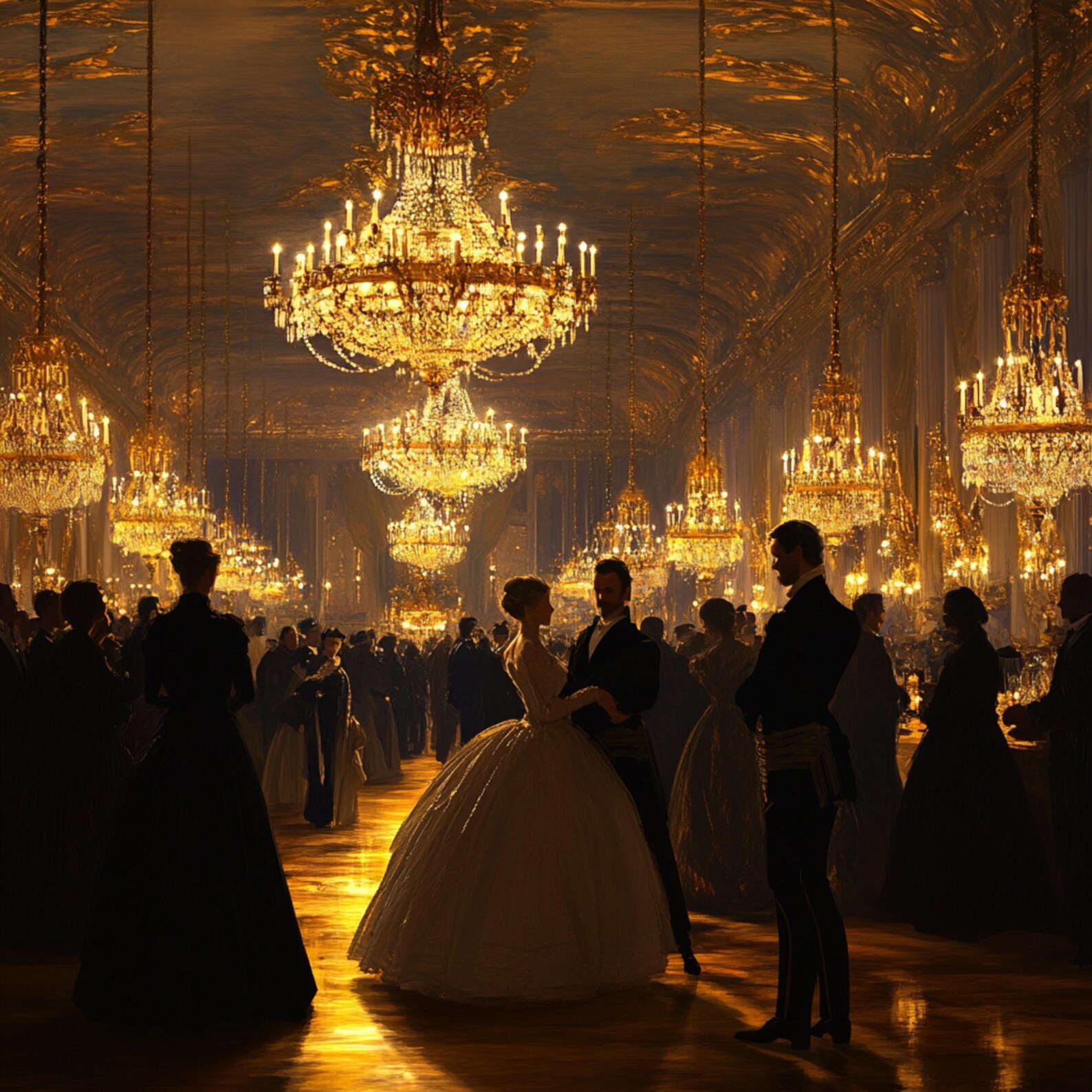 12 Victorian Age Ball Clipart, JPG Historical Ballroom Scenes, Elegant ...