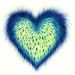 Furry Heart Clipart, Hairy Cute Heart Illustration, Valentine’s Day ...