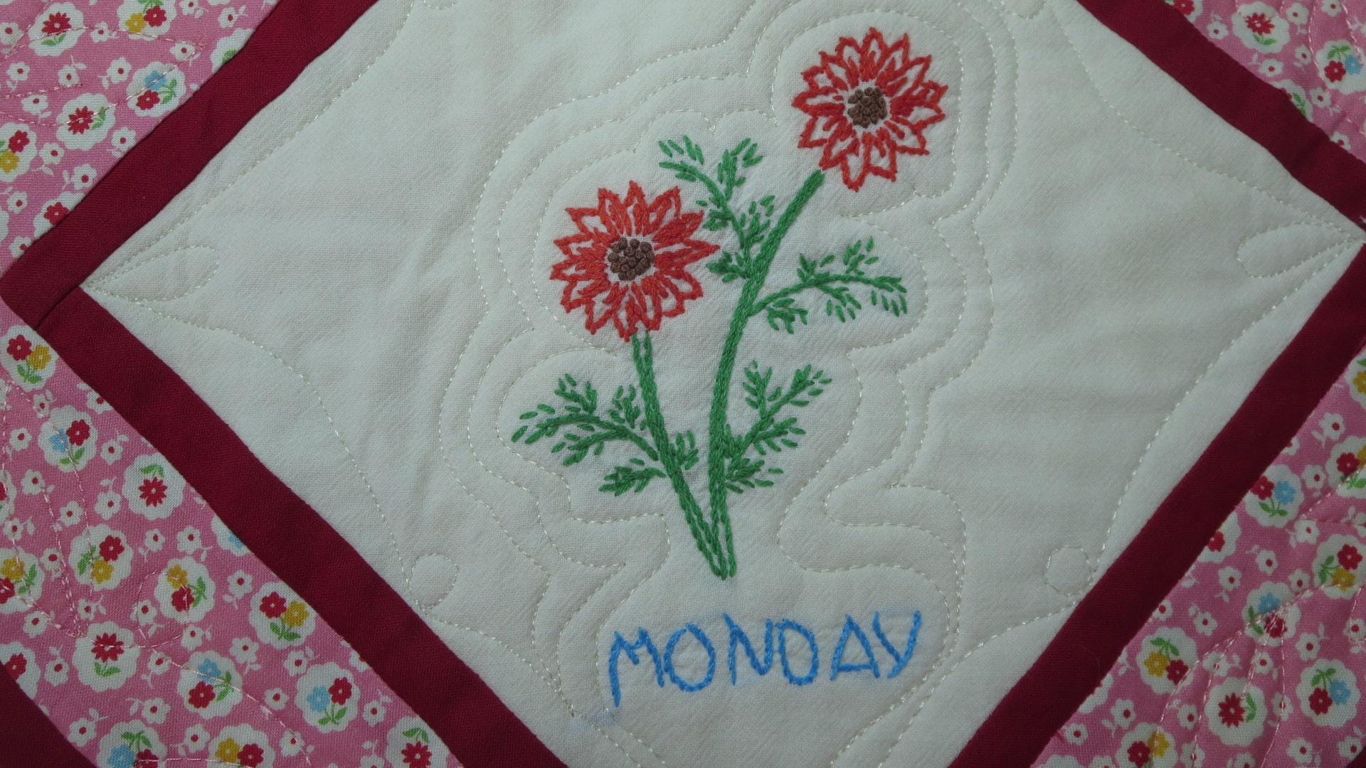 Vintage Days of Week Table Topper - Etsy