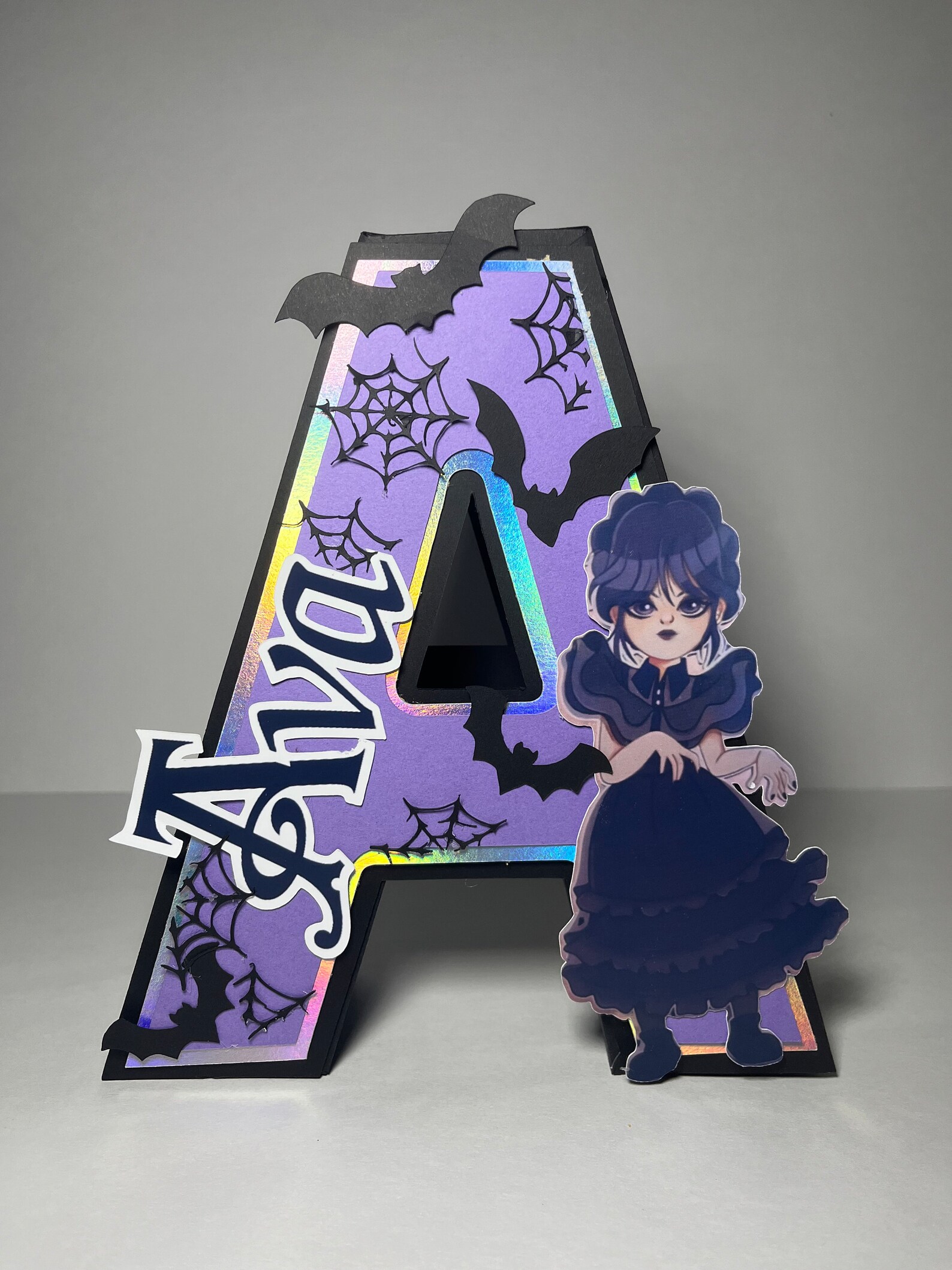 Wednesday 3D Letter Wednesday Addams Inspired Party Decor Wednesday ...