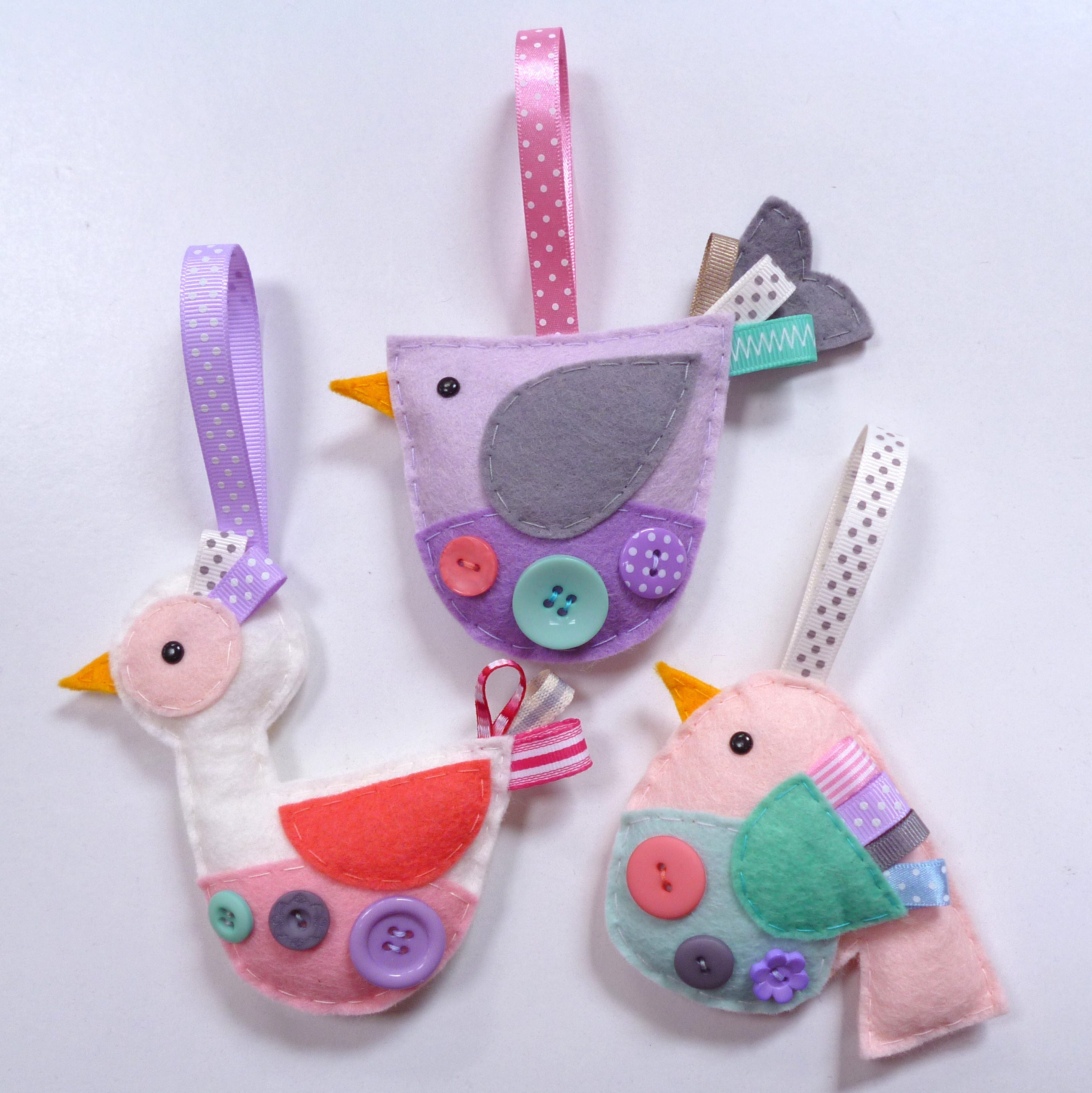 Birds Large Kit Felt sewing kit | Etsy