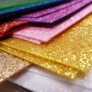 Glitter Felt Sheets - Etsy