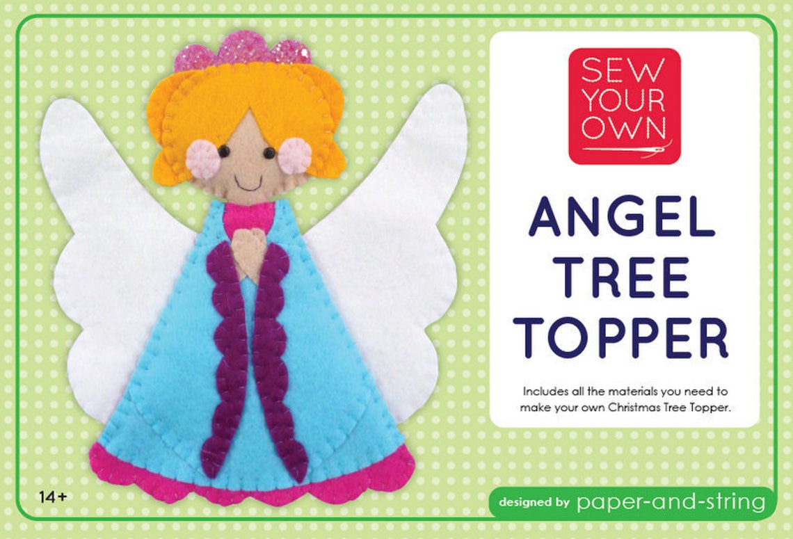 Angel Tree Topper Medium Kit Felt Sewing Kit - Etsy