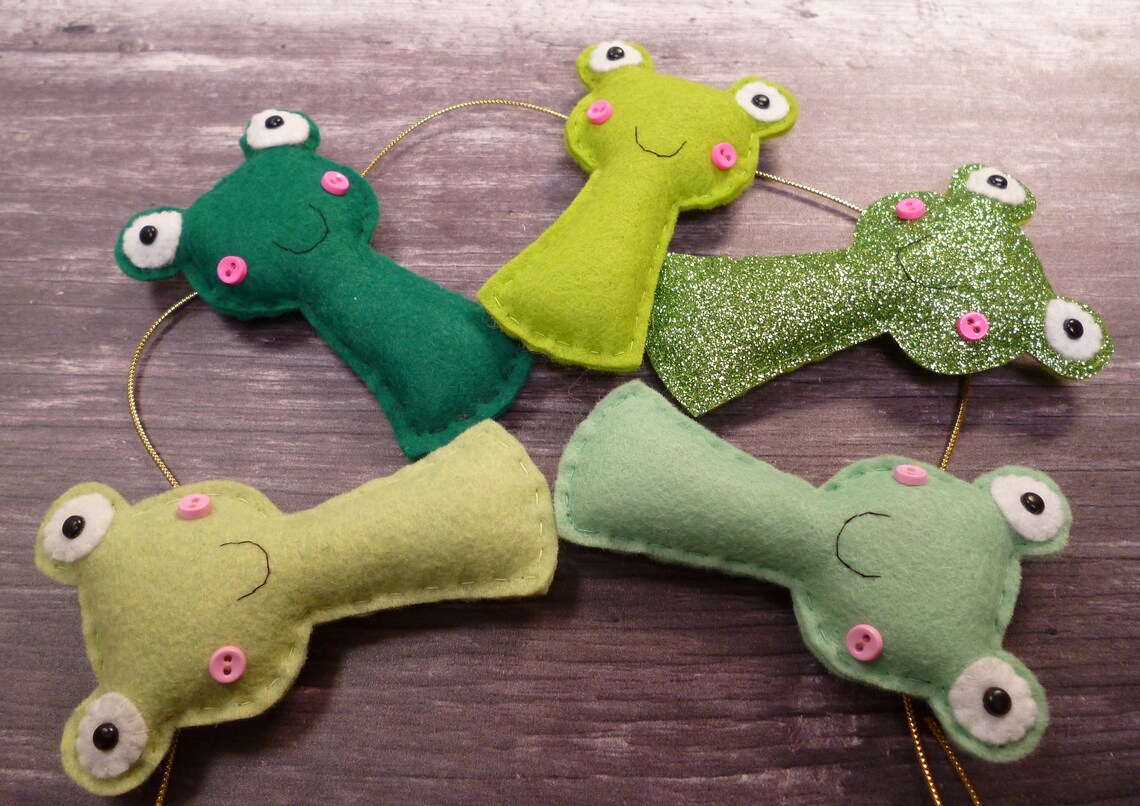 PDF Pattern FROG Felt Sewing Craft Cute Decoration or Garland - Etsy