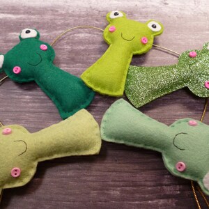 PDF Pattern FROG Felt Sewing Craft Cute Decoration or Garland, Keyring ...