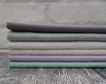 MUTED 10 Piece Felt Pack Premium Wool Blend Felt - Etsy