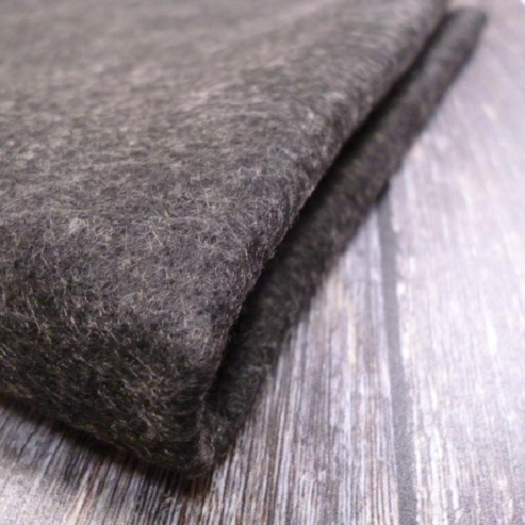 Charcoal Acrylic Heathered Felt : 45cm X 100cm - Etsy