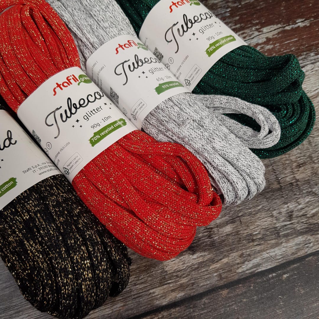Knitted Tube With Glitter - for Wire Words and All Sorts of Crafts - Etsy