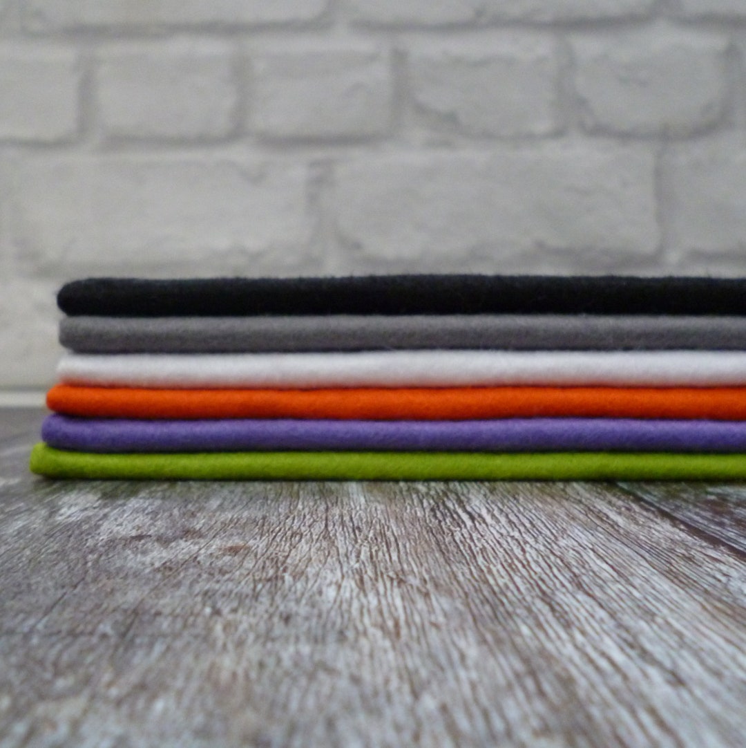 Halloween Felt Pack: 40% Wool Blend Felt, 6 Colors - Etsy