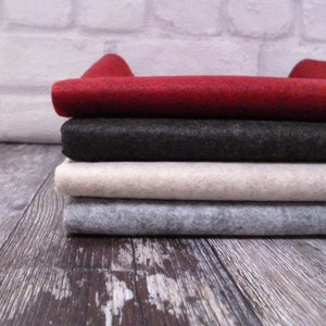 Red Acrylic Heathered Felt : 45cm X 100cm - Etsy