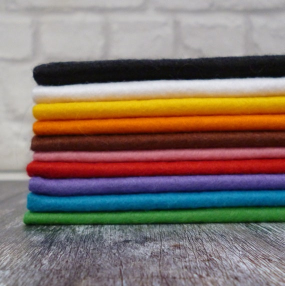 BASICS 10 Piece Felt Pack Premium Wool Blend Feltlt Pack - Etsy