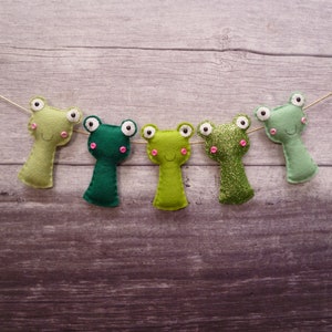 PDF Pattern FROG Felt Sewing Craft Cute Decoration or Garland, Keyring ...