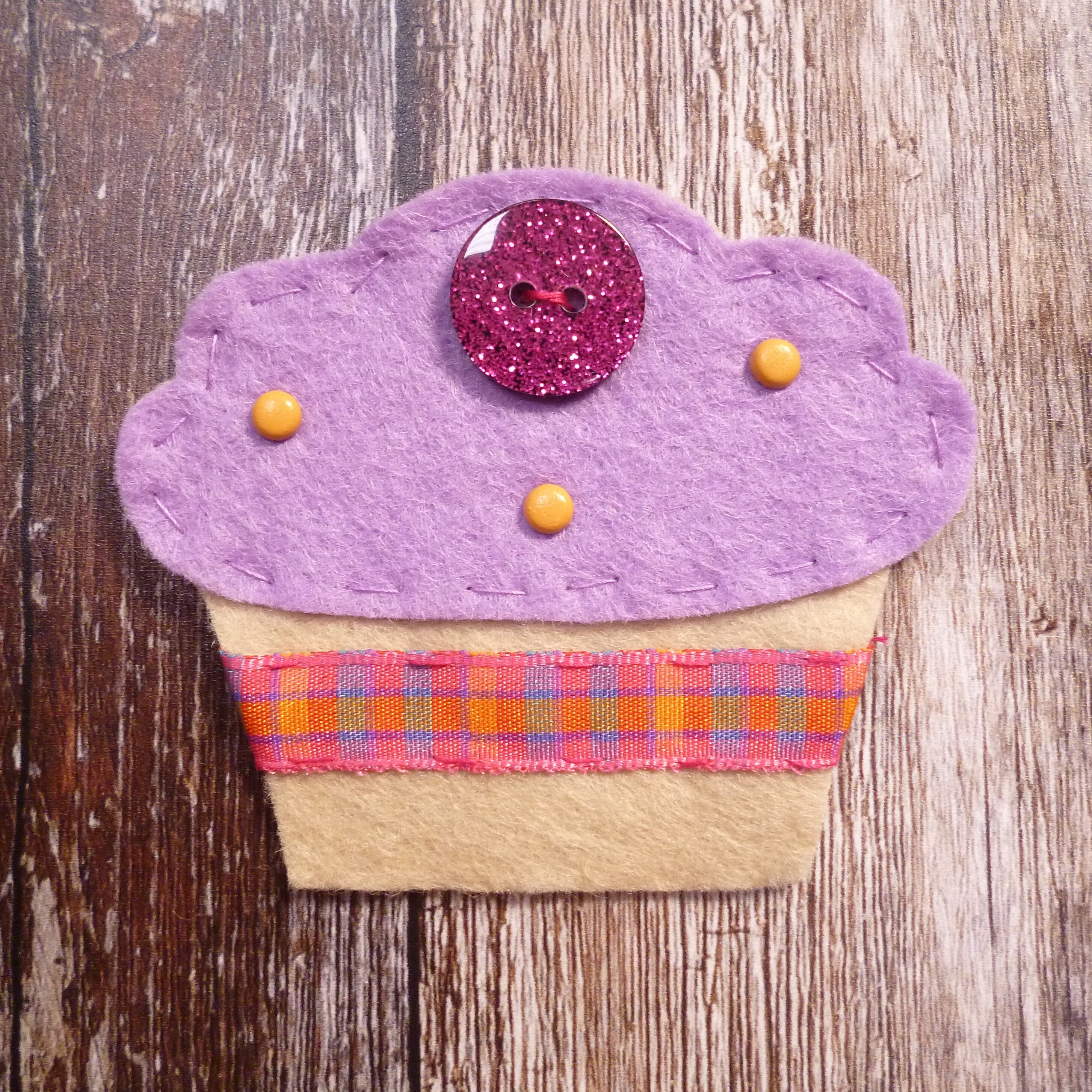 Handmade Felt Cupcake Embellishments ( Patch Topper Applique ) - Etsy