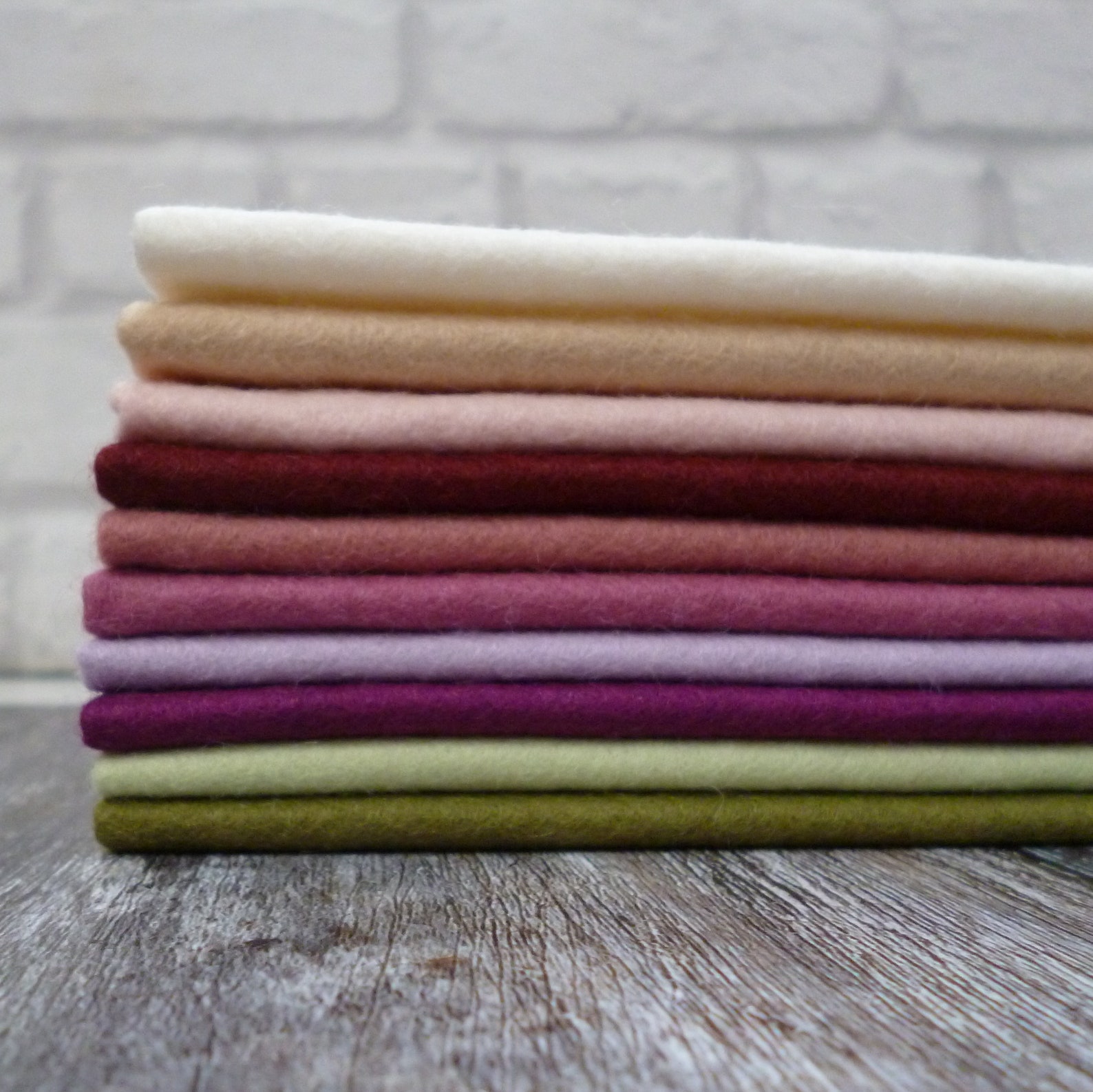 MUTED 10 Piece Felt Pack Premium Wool Blend Felt - Etsy