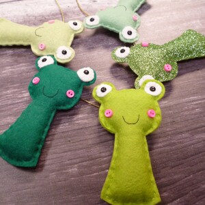 PDF Pattern FROG Felt Sewing Craft Cute Decoration or Garland, Keyring ...