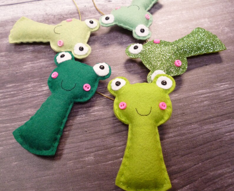 PDF Pattern FROG Felt Sewing Craft Cute Decoration or Garland - Etsy