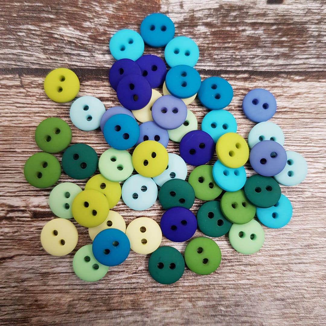 Teeny Tiny Buttons (8mm) - LANDSCAPE Mix : 50 Button Pack - Etsy