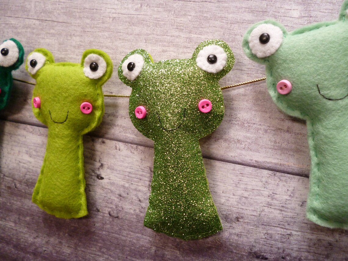 PDF Pattern FROG Felt Sewing Craft Cute Decoration or Garland - Etsy
