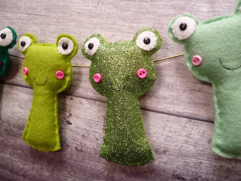 PDF Pattern FROG Felt Sewing Craft Cute Decoration or Garland - Etsy