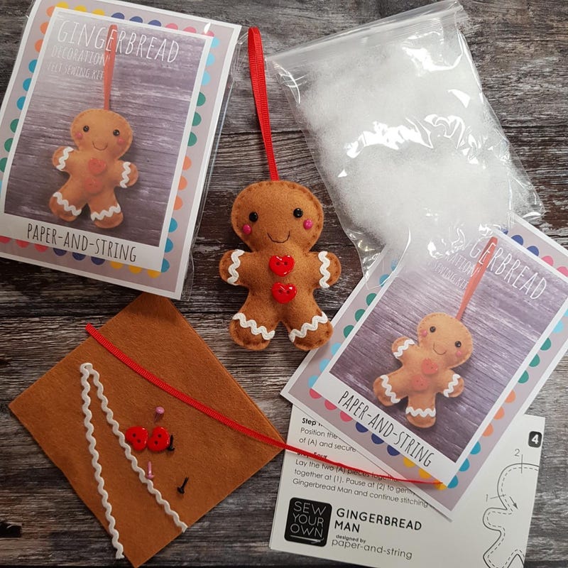 Gingerbread Felt Minis - Etsy UK