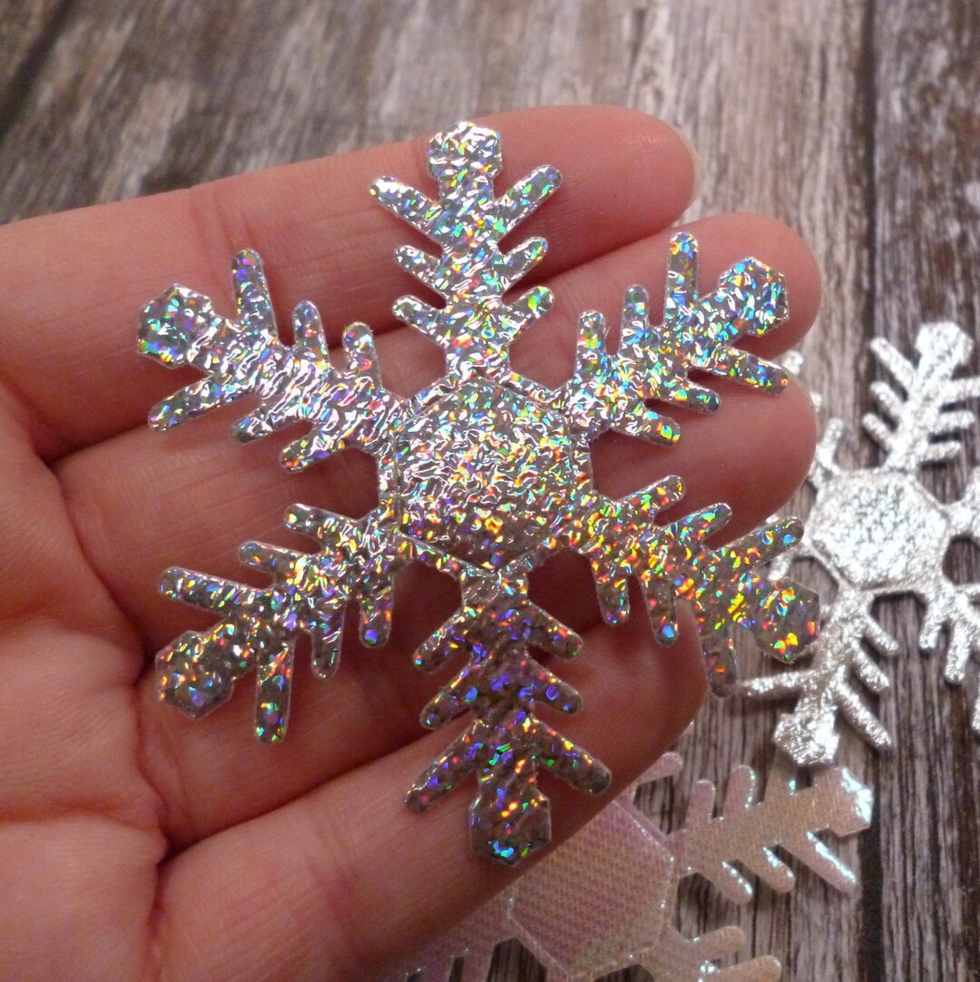 Snowflakes : Holographic Pack of 10 - Etsy