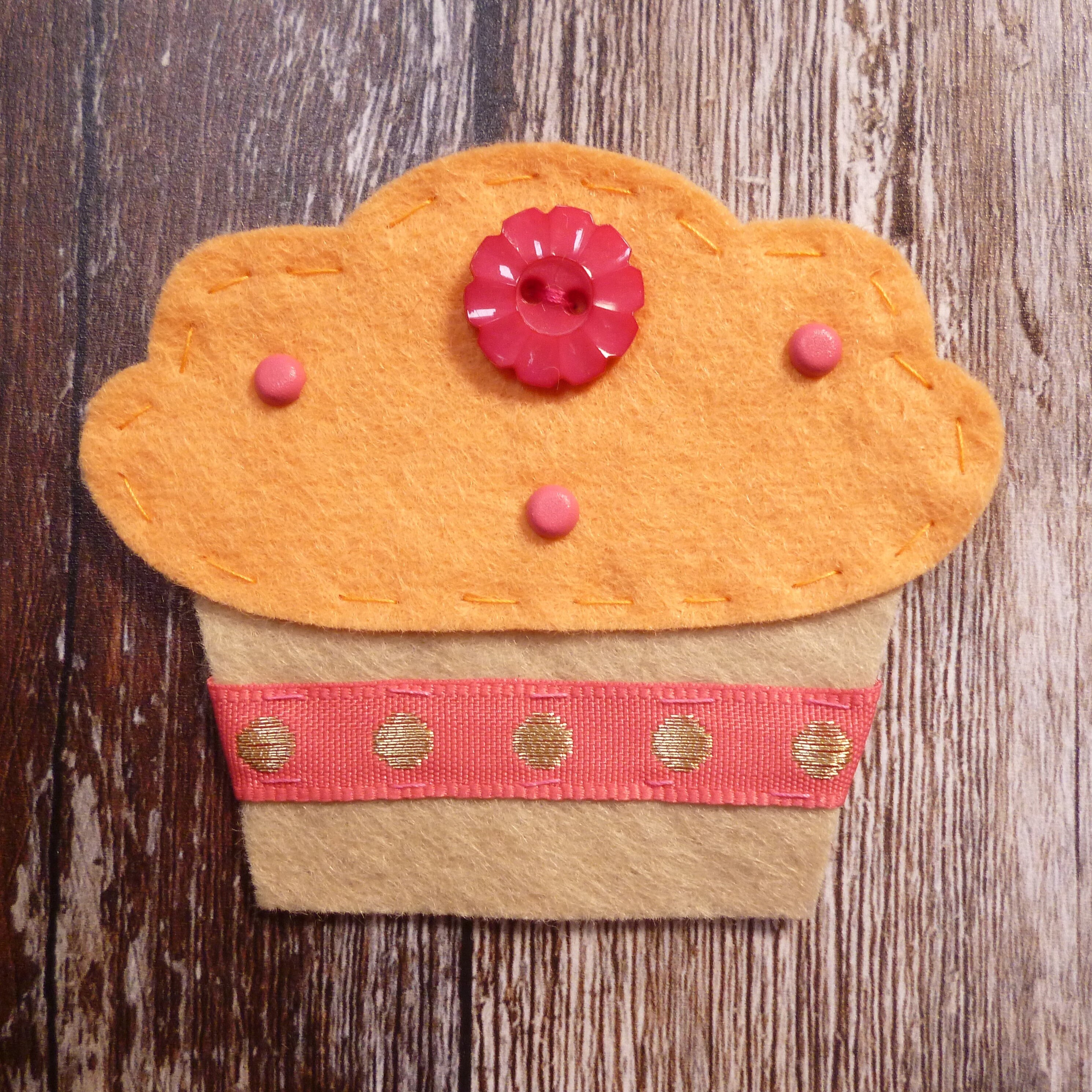 Handmade Felt Cupcake Embellishments ( Patch Topper Applique ) - Etsy
