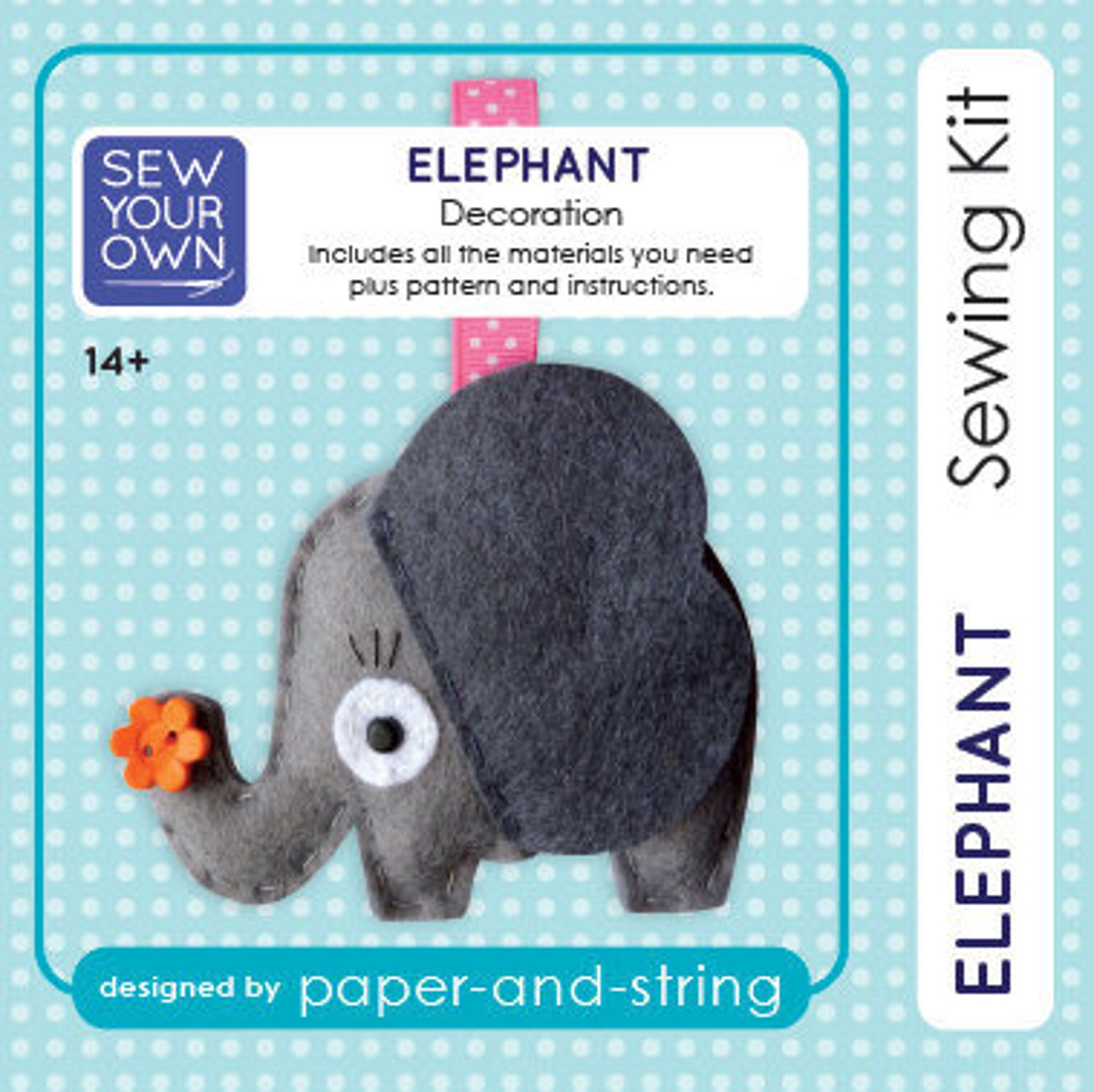 Elephant Mini Kit Felt Sewing Kit - Etsy