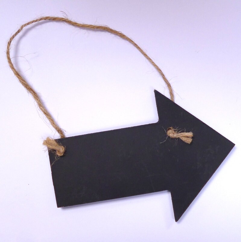 Blackboard Arrow Sign - Etsy