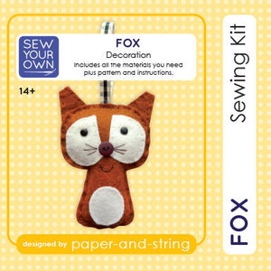 Fox Mini Kit - Felt Sewing Kit - Etsy