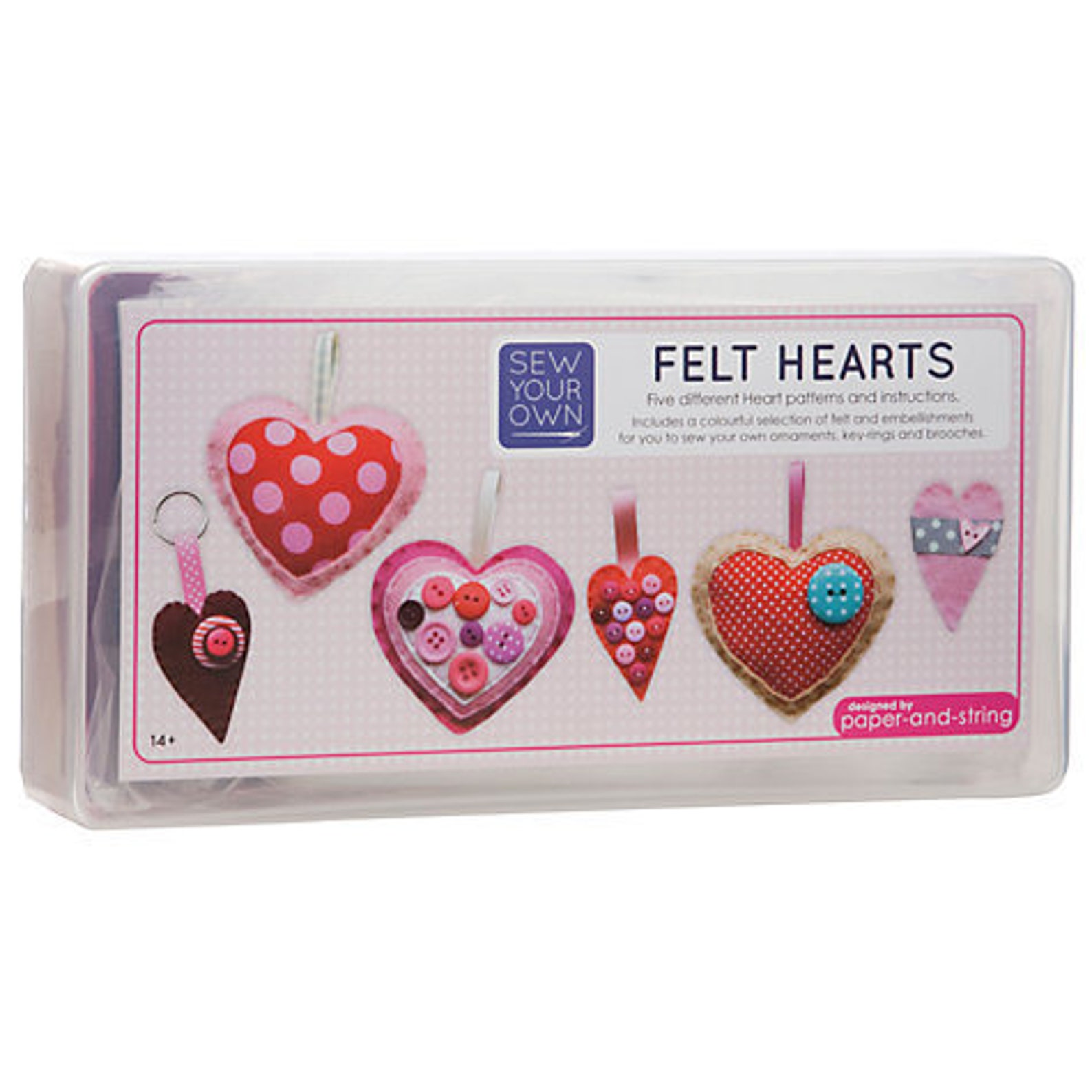 Hearts Large Kit Felt Sewing Kit | Etsy