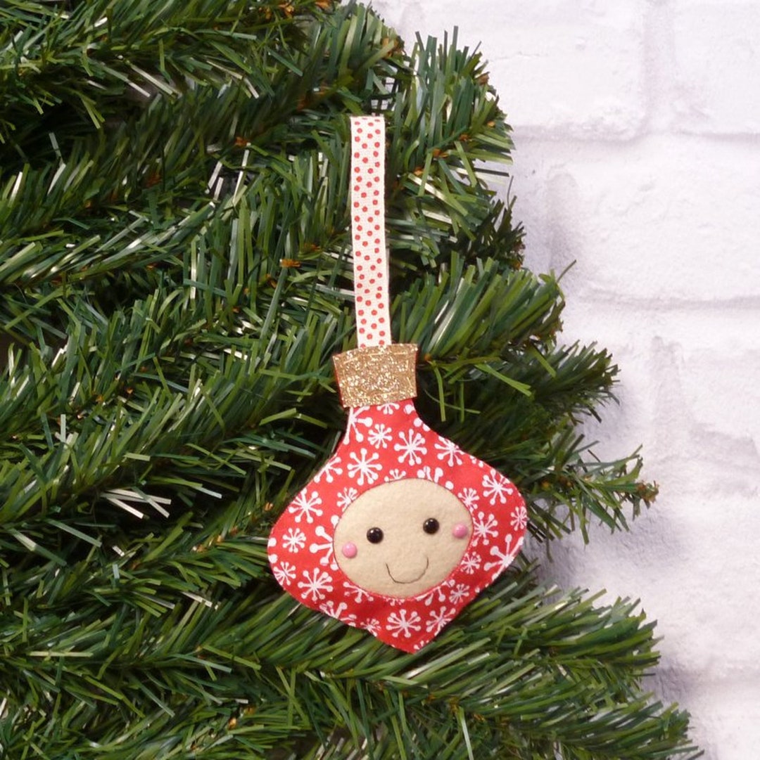 DIY Kit Bauble (scandi) Christmas Decoration Sewing Kit With Pre Cut ...