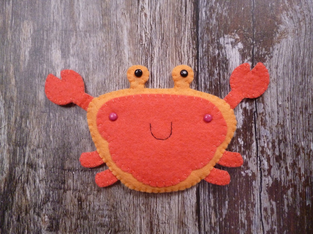 Crab DIY Felt Decoration Mini Sewing Kit - Etsy