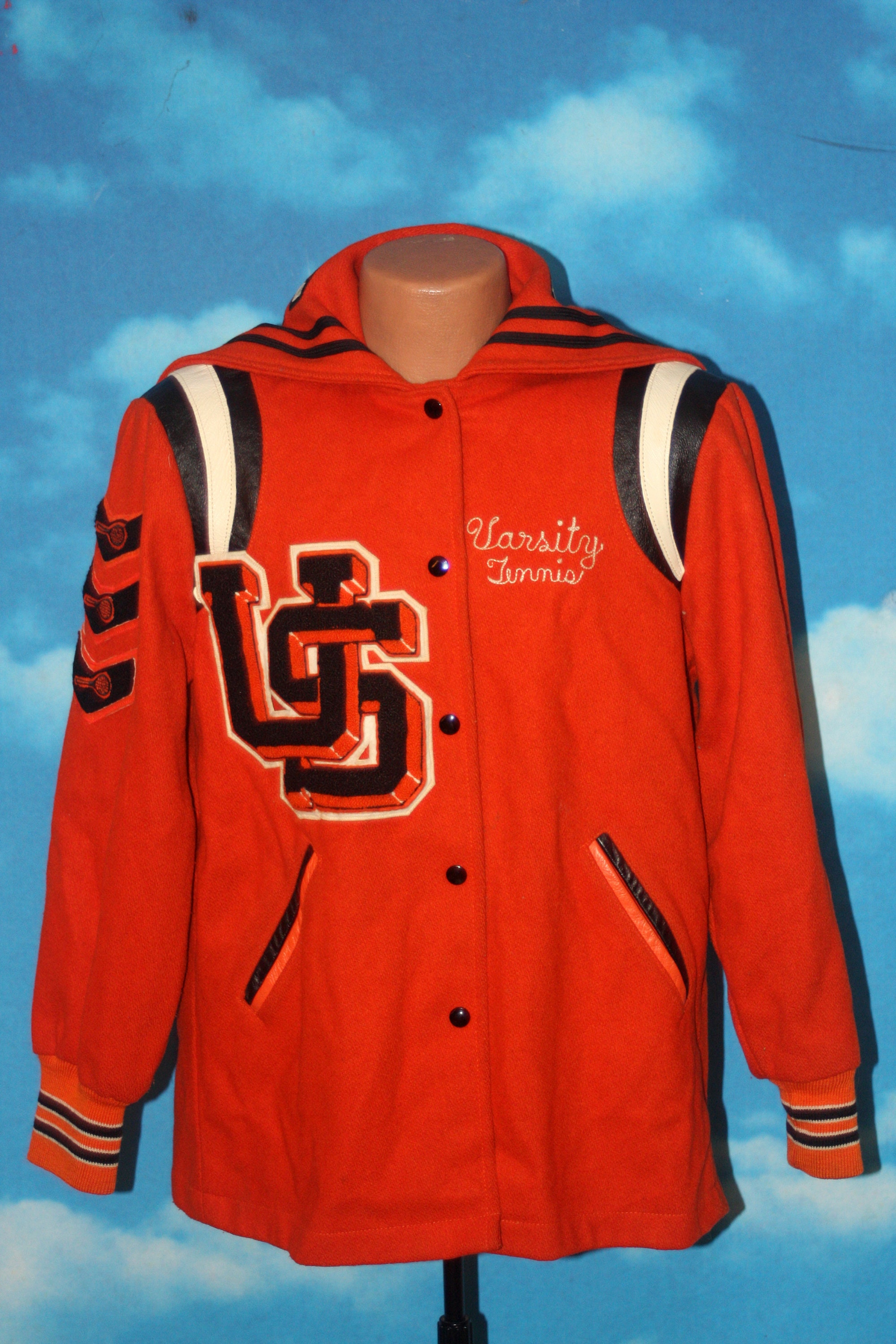 Upper Sandusky High Rams Varsity Tennis Orange Black Hooded | Etsy