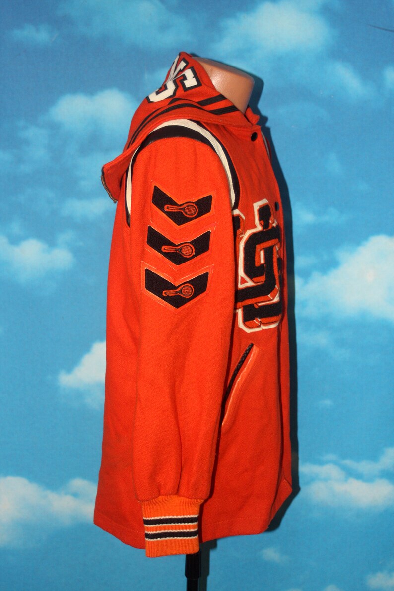Upper Sandusky High Rams Varsity Tennis Orange Black Hooded - Etsy