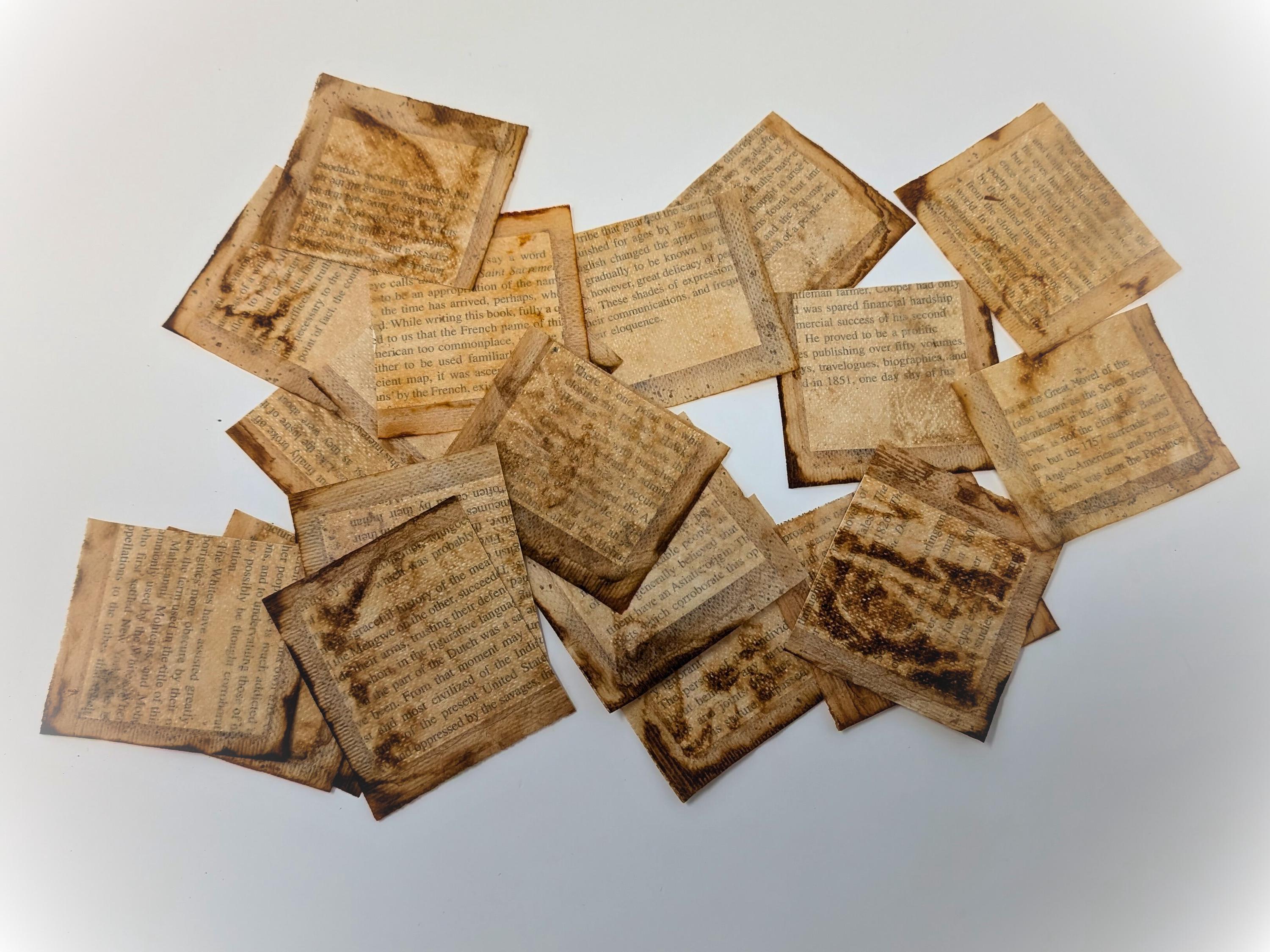 20 Square Teabag Paper Pockets: Eco Craft Material - Etsy