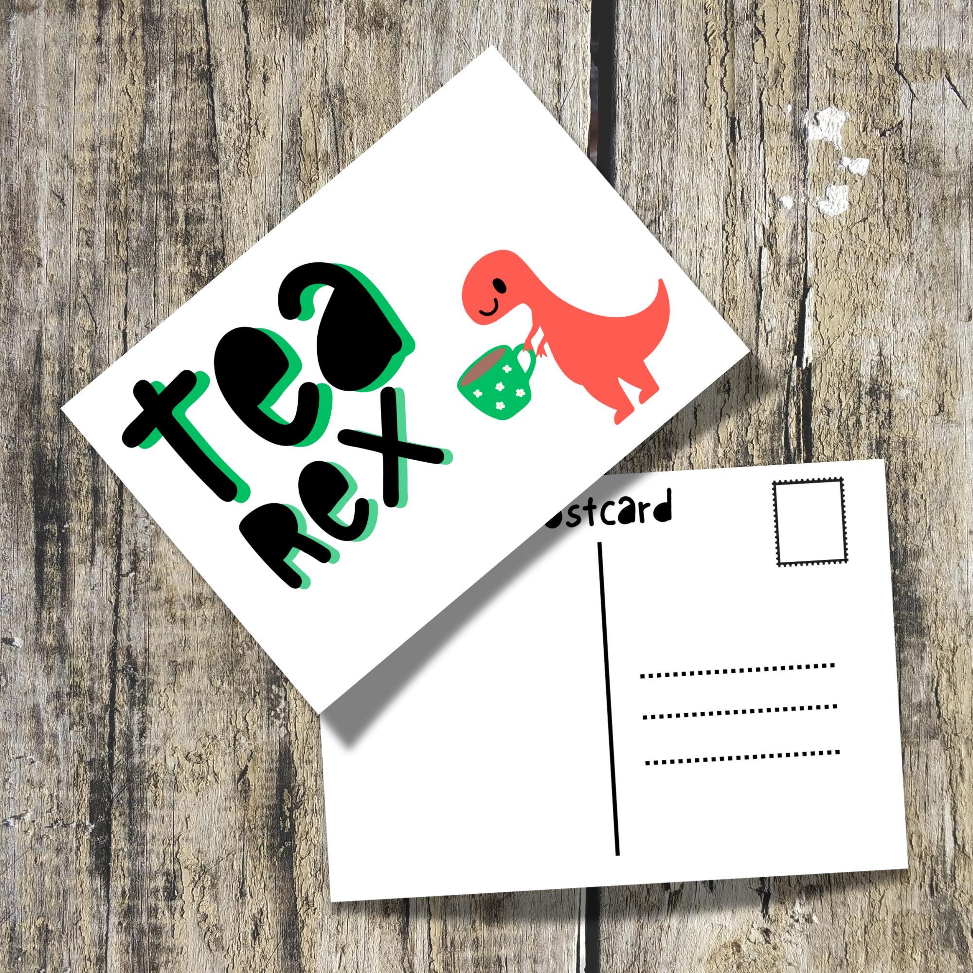 Printable Postcards 8 Fun Quirky Tea Designs Instant Download - Etsy