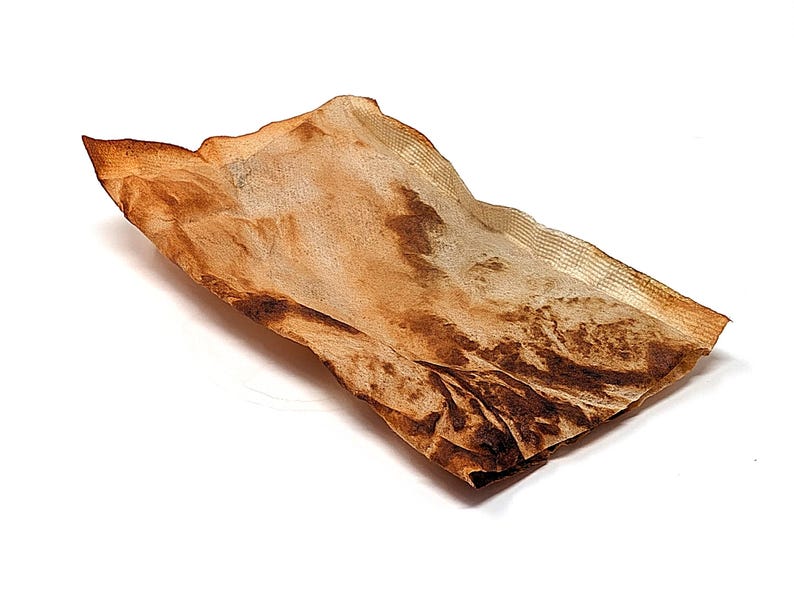 20 Mixed Unironed Teabag Papers: Sepia Craft Material - Etsy