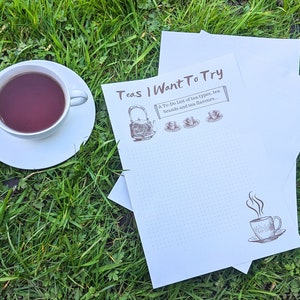 Tea Tasting Notes Printable PDF - Track Your Tea Flavours & Experiences ...