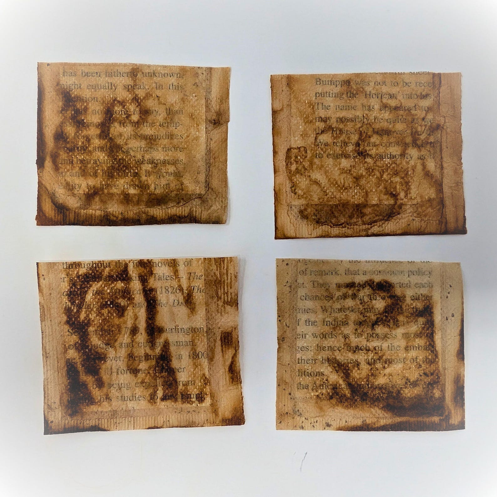 Teabag Paper Pockets - 20 Square - Eco Craft Material - Etsy