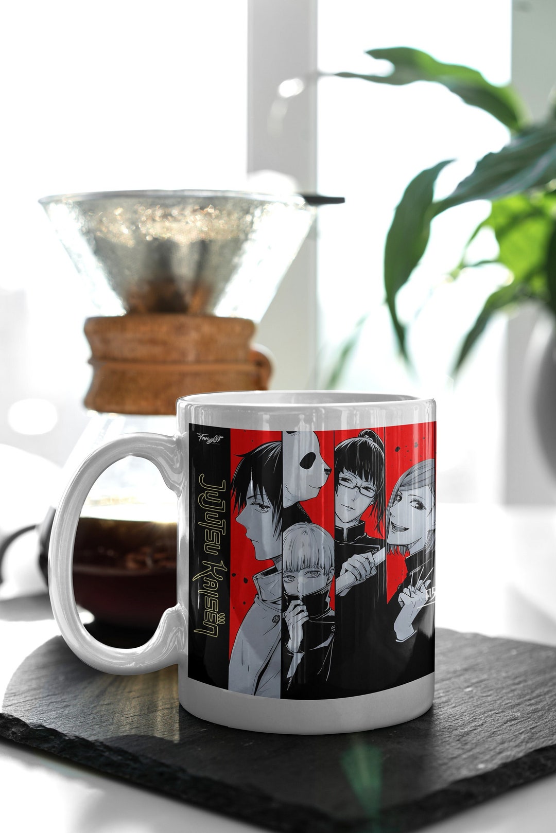 Jujutsu Kaisen Anime Mug, JJK Characters Funny Anime Mug, Gojo, Yuji ...