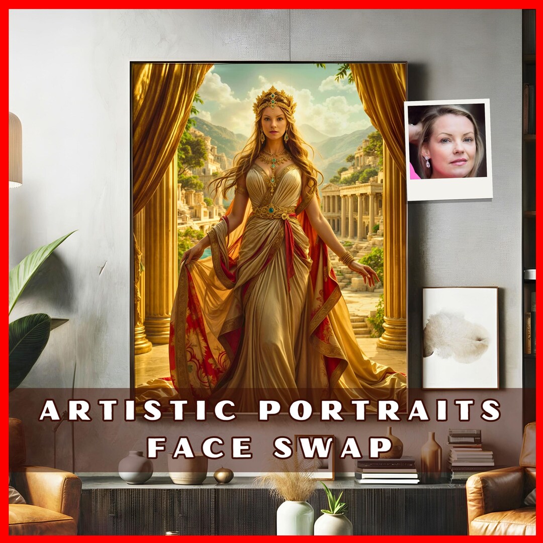 Custom Greek Goddess Face Swap Portrait – Personalized Mythology Art ...