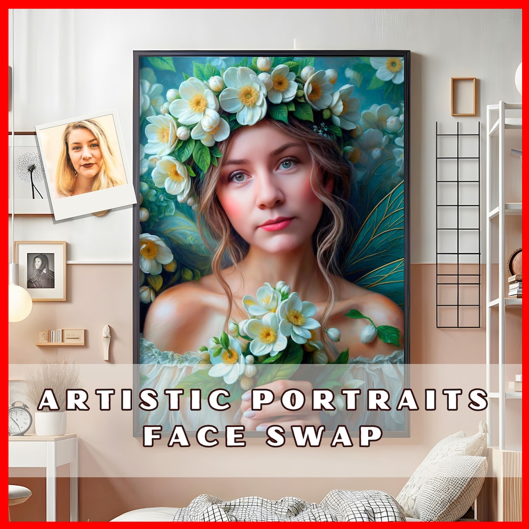 Custom Flower Fairy Portraits, Enchanting Fairies, Unique Digital ...