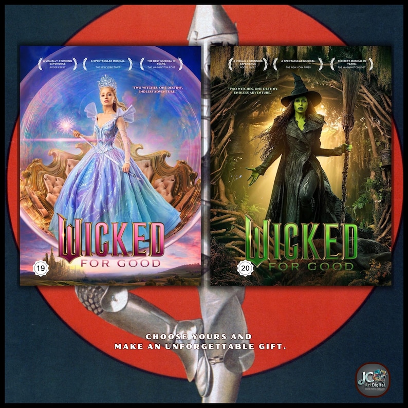 Custom 'wicked' Movie Poster, Face Swap Portrait, Wedding Anniversary ...