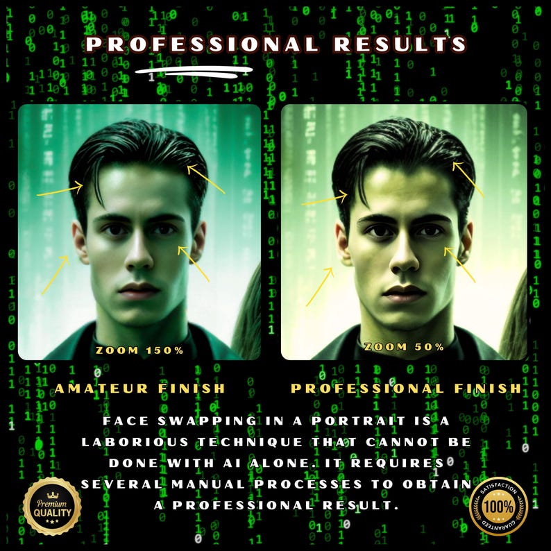 Custom Matrix Movie Poster: Face Swap Couple Portrait, Wedding ...
