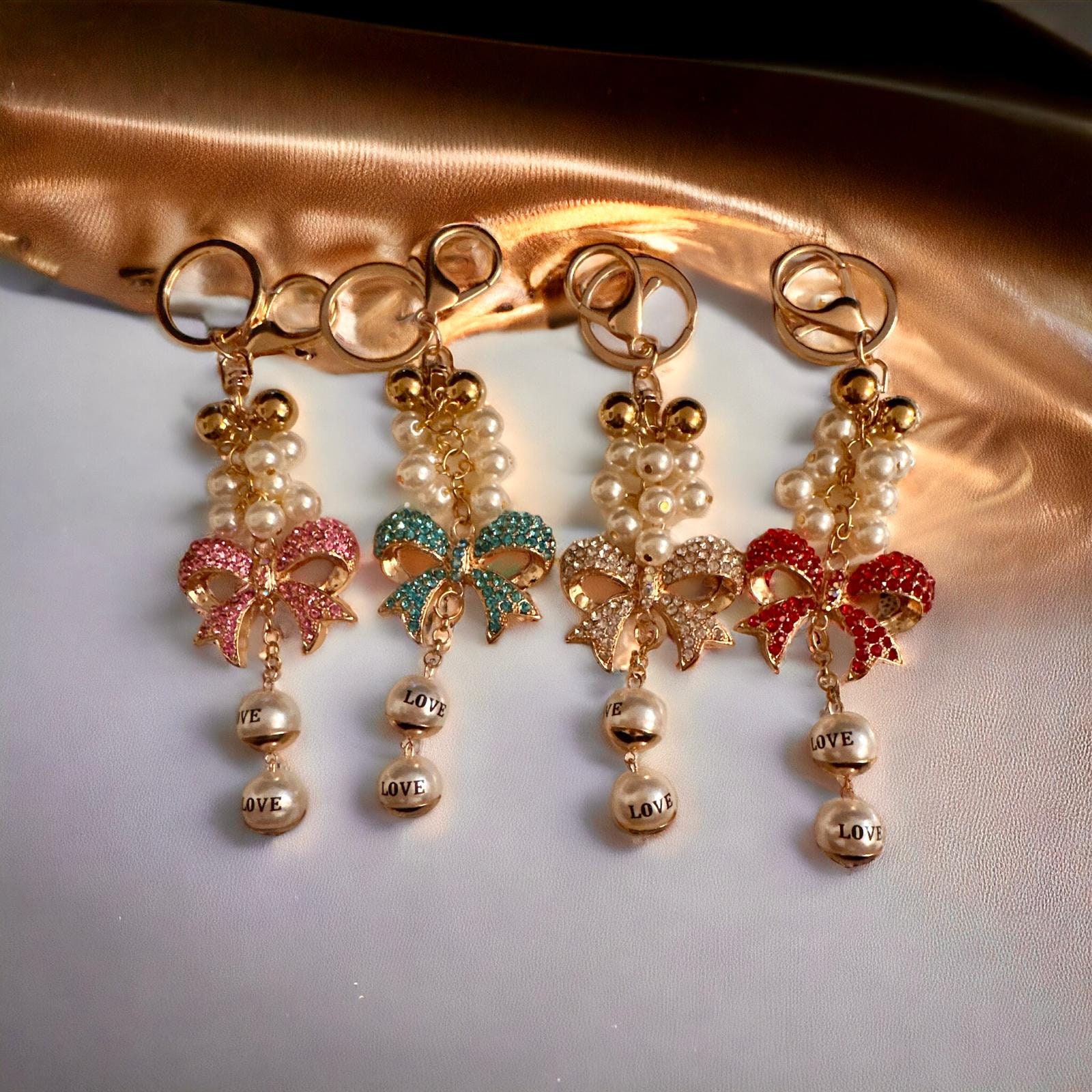 Sparkling Crystal, Stylish, Shimmering Gems, Luxury Keychain With ...