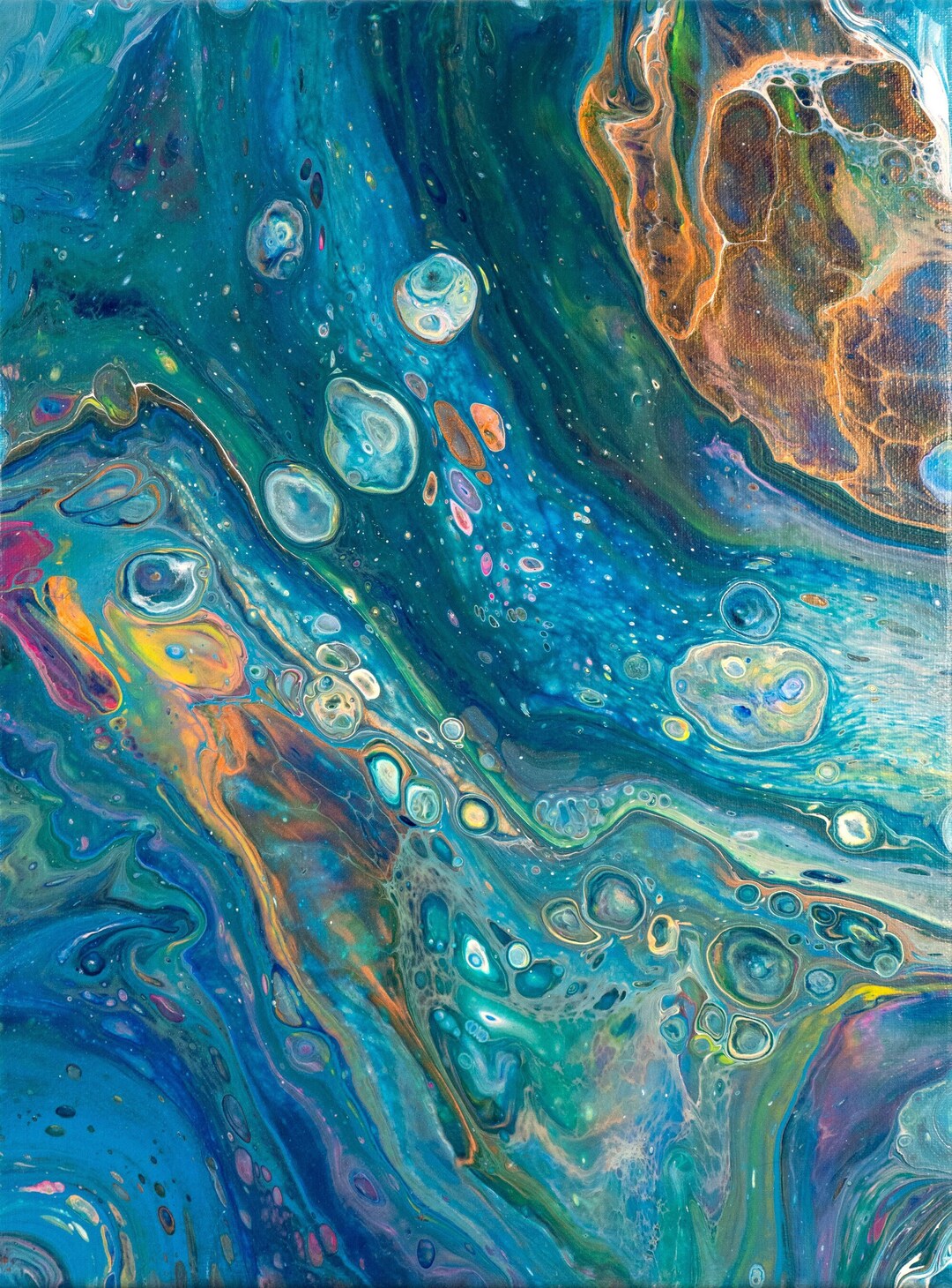 Cellular - Hand Poured Acrylic Art Print/ Wall Art - Etsy