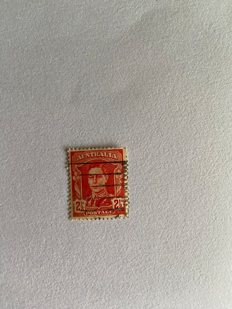 RARE 1942 King George Vl Australian Postage Stamp - Etsy UK